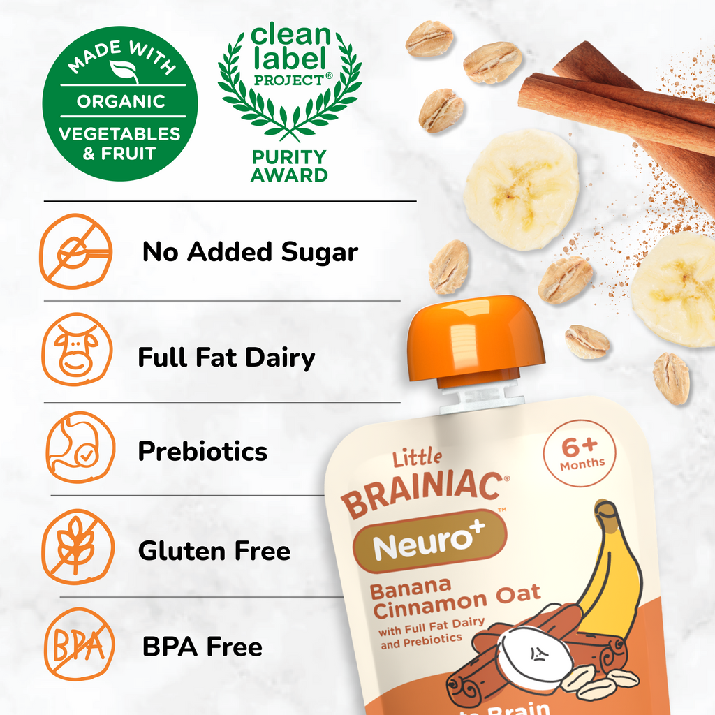 Neuro+ Banana Cinnamon Blend Oat with Prebiotics – Brainiac®