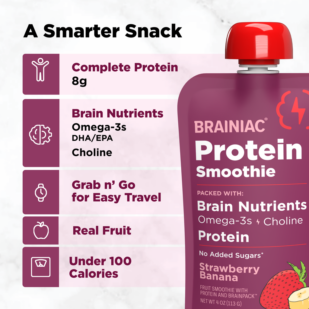 Strawberry & Banana Protein Smoothie – Brainiac®