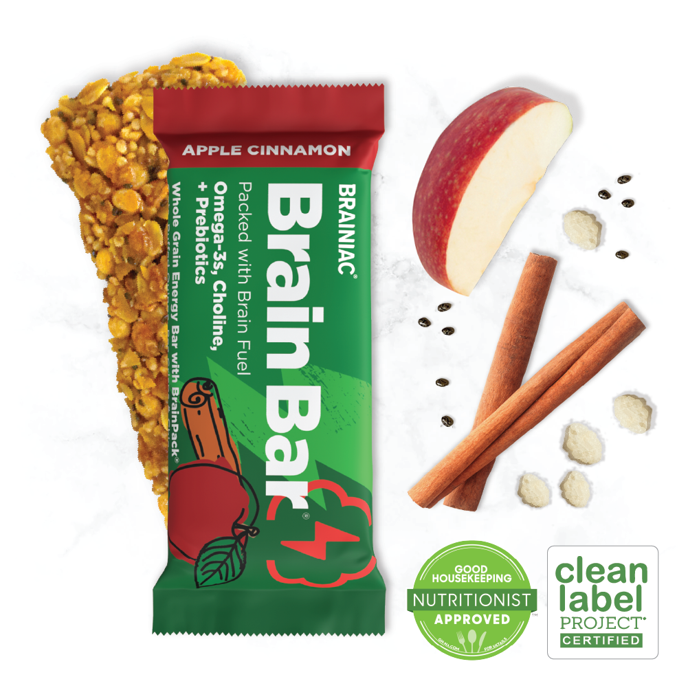 Apple Cinnamon Whole Grain Bars – Brainiac®