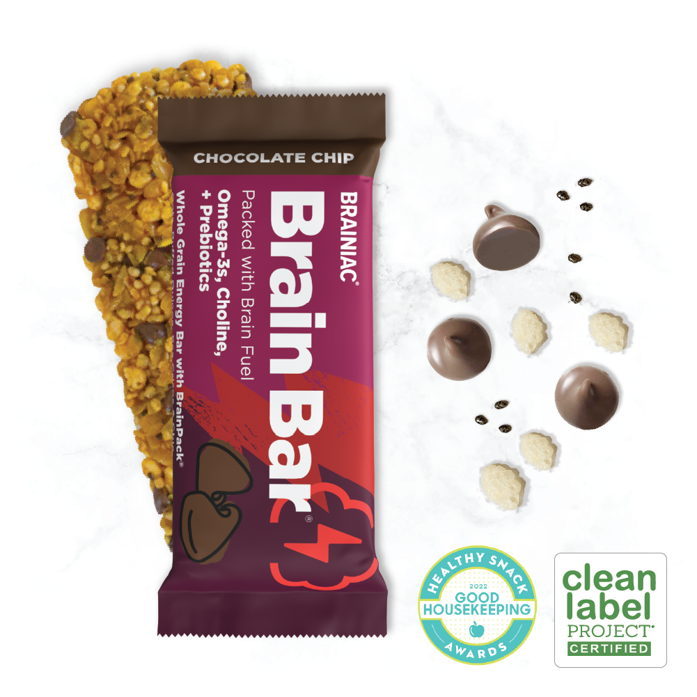 Chocolate Chip Whole Grain Bars – Brainiac®